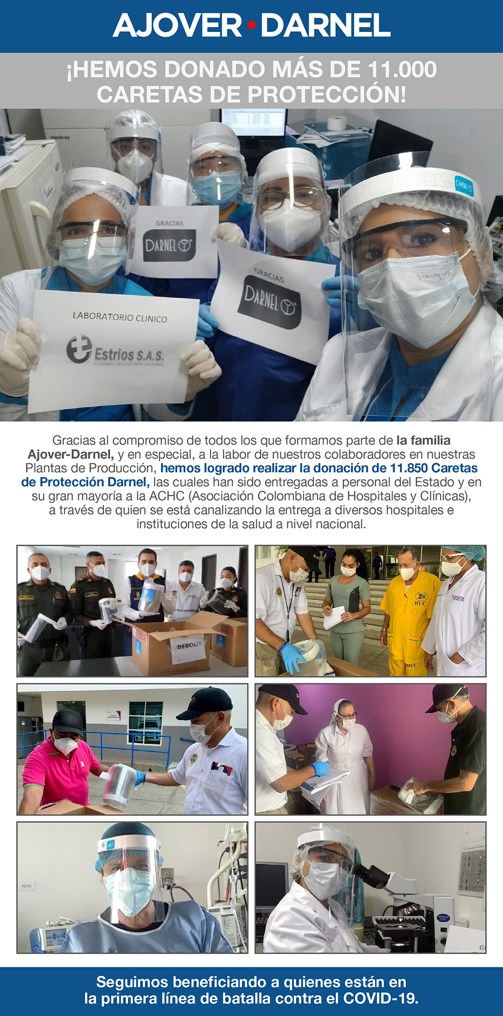 [Video] Nuestra donación de caretas de protección continúa avanzando ...